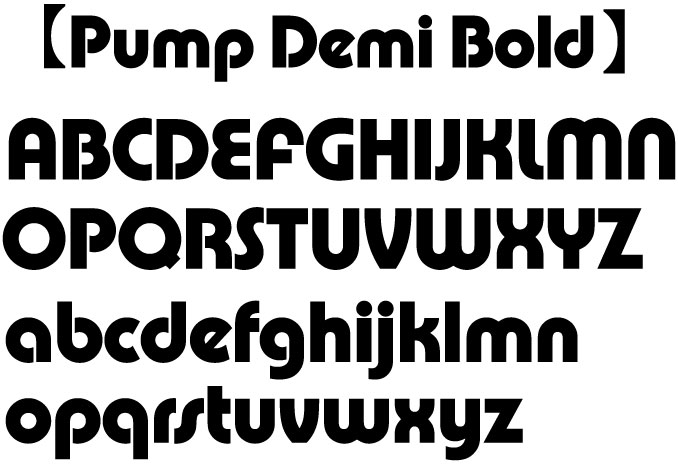 書体見本のページ